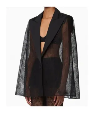 Nina Ricci Lace Blazer-inspired Cape