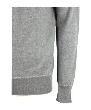 Eleventy Ribbed Trim Knitwear - Gray