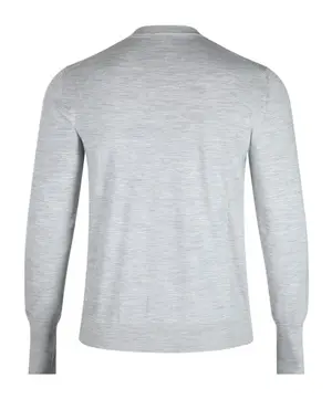 Eleventy Ribbed Crewneck Jumper - Gray