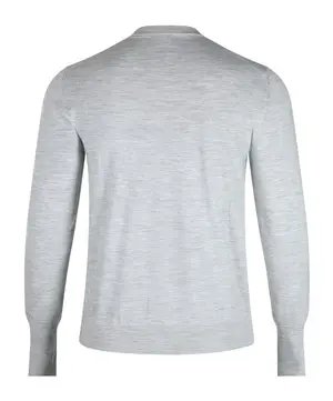 Eleventy Ribbed Crewneck Jumper - Gray