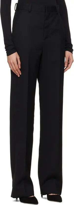 Wardrobe.NYC Straight-leg Tailored Trousers - Black