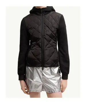 Moncler Fleece Padded Zip-up Hoodie
