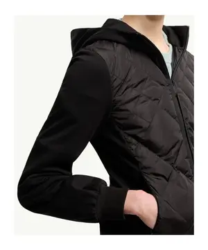 Moncler Fleece Padded Zip-up Hoodie