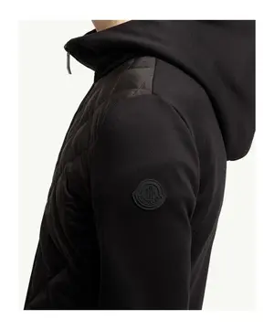 Moncler Fleece Padded Zip-up Hoodie