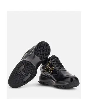 Hogan Logo Patch Low-top Sneakers