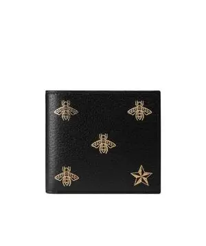 Gucci Bee Star Wallet - Black