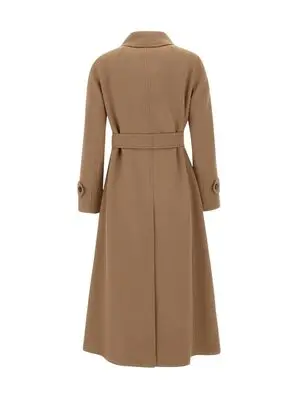 Max Mara Ssem Double-breasted Long Coat