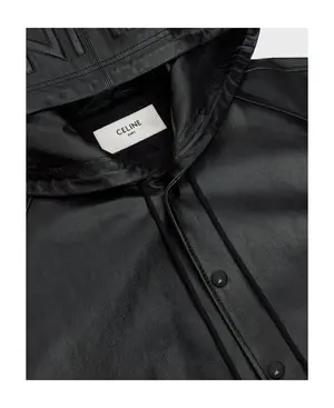 Celine Hooded Jacket In Soft Lambskin