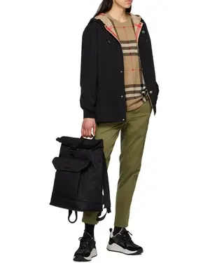 Burberry Reversible Checked Drawstring Hooded Jacket