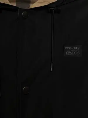 Burberry Reversible Checked Drawstring Hooded Jacket