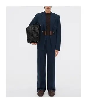 Bottega Veneta Logo Grain Suit Jacket