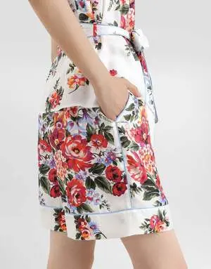 Dolce & Gabbana Floral Print Poplin Shorts - Multicolor