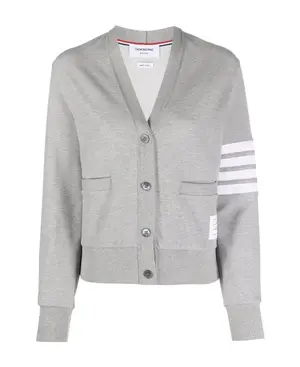 Thom Browne 4-bar Stripe V-neck Cardigan