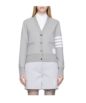 Thom Browne 4-bar Stripe V-neck Cardigan