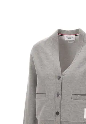 Thom Browne 4-bar Stripe V-neck Cardigan