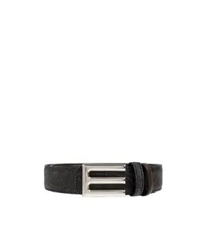 Etro Paisley Printed Buckled Belt - Black
