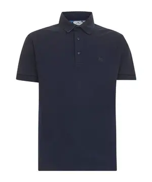 Etro Short Sleeved Polo Shirt - Black