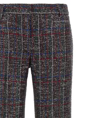 Missoni Sequin Embellished Tartan Flared Pants