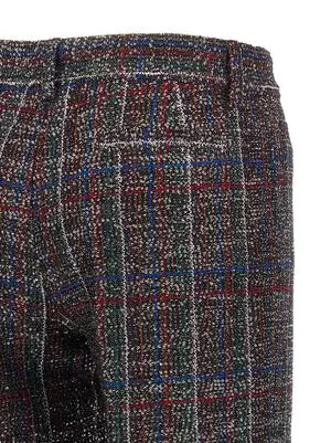 Missoni Sequin Embellished Tartan Flared Pants