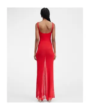 Jacquemus Belted Long Knit Dress - Red