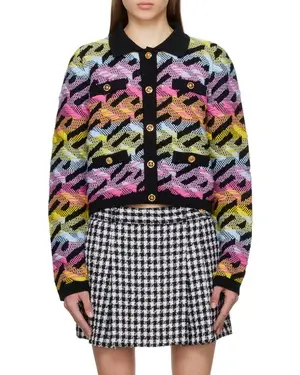 Versace Greca Pattern Button-up Jacket