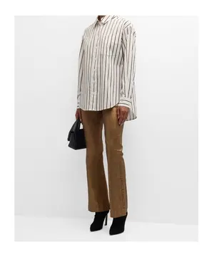 Veronica Beard Carson Bootcut Jeans - Brown