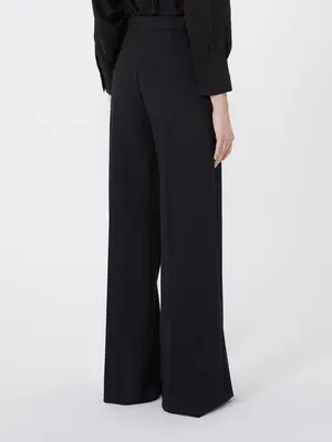 Max Mara Compact Jersey Trousers - Black