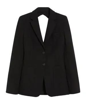 Max Mara Single-breasted Open Back Jacket