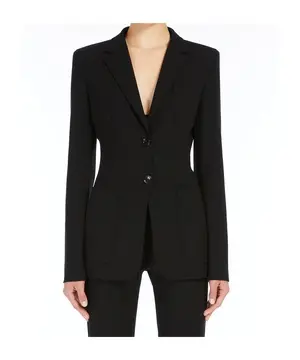Max Mara Single-breasted Open Back Jacket