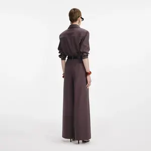 SELF-PORTRAIT Belted Pocket Jumpsuit