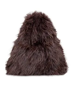 MSGM Fluffy Satchel Bag - Black
