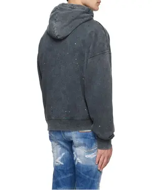 Dsquared2 Distressed Drawstring Hoodie