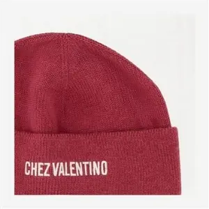 Valentino Garavani Logo Embroidered Beanie