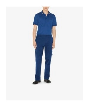 Burberry Ekd-embroidered Cotton-silk Polo Shirt