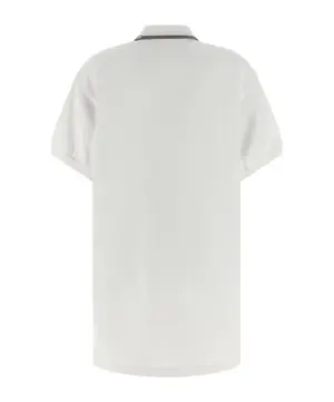 Alexander Wang Short Sleeve Polo Mini Dress - White