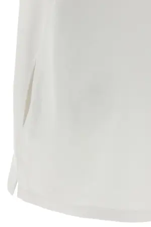 Alexander Wang Short Sleeve Polo Mini Dress - White
