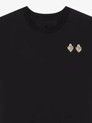 Givenchy T-shirt In Cotton With Patches - Black