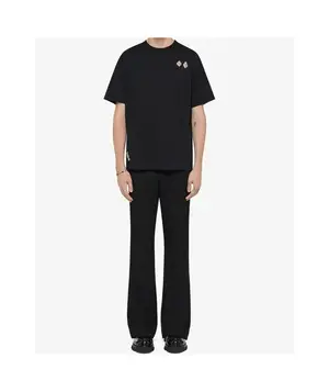 Givenchy T-shirt In Cotton With Patches - Black