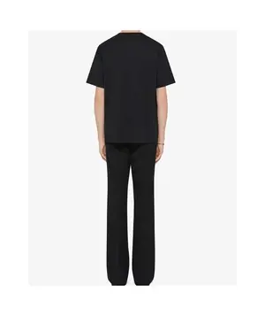 Givenchy T-shirt In Cotton With Patches - Black