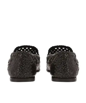 Dolce & Gabbana Hand-woven Driver Loafers - Brown