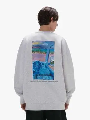 J.W.ANDERSON Jw Anderson Anchor Embroidered Back Printed Sweatshirt