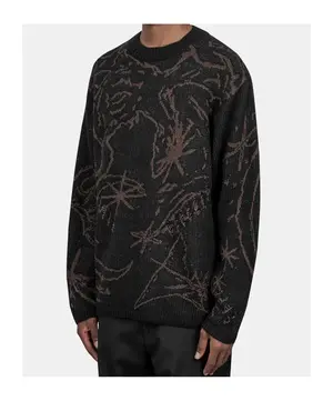 ROA Patterned Crew Neck Sweater