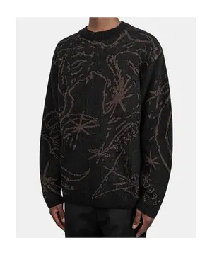 ROA Patterned Crew Neck Sweater