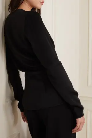 Givenchy Long-sleeve Wrap Top