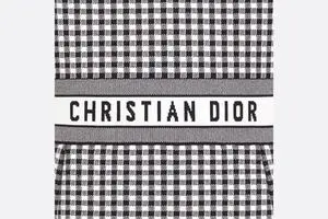 Dior Short Flared Dress With Checked Pattern