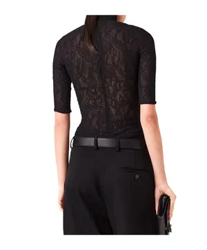 Stella McCartney Turtleneck Lace Top