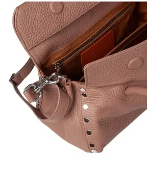 ZANELLATO Dotta Centauro S Hammered Leather Bag - Brown
