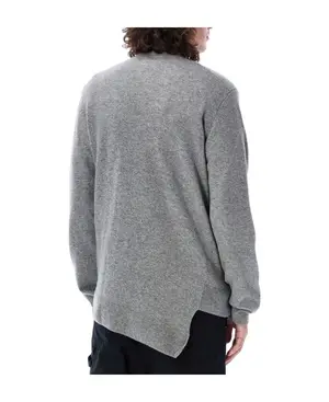 Comme Des Garçons Asymmetrical Knitted Cardigan
