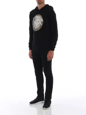 Versace Medusa Hooded Hoodie - Black