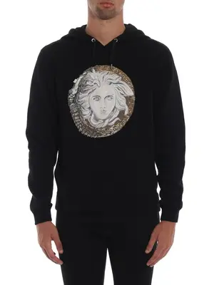 Versace Medusa Hooded Hoodie - Black